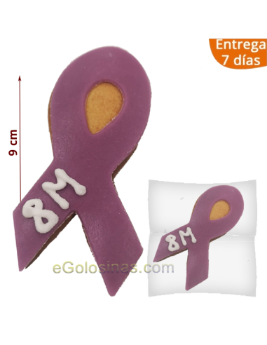 Galletas Lazo Lila Día de la Mujer personalizables