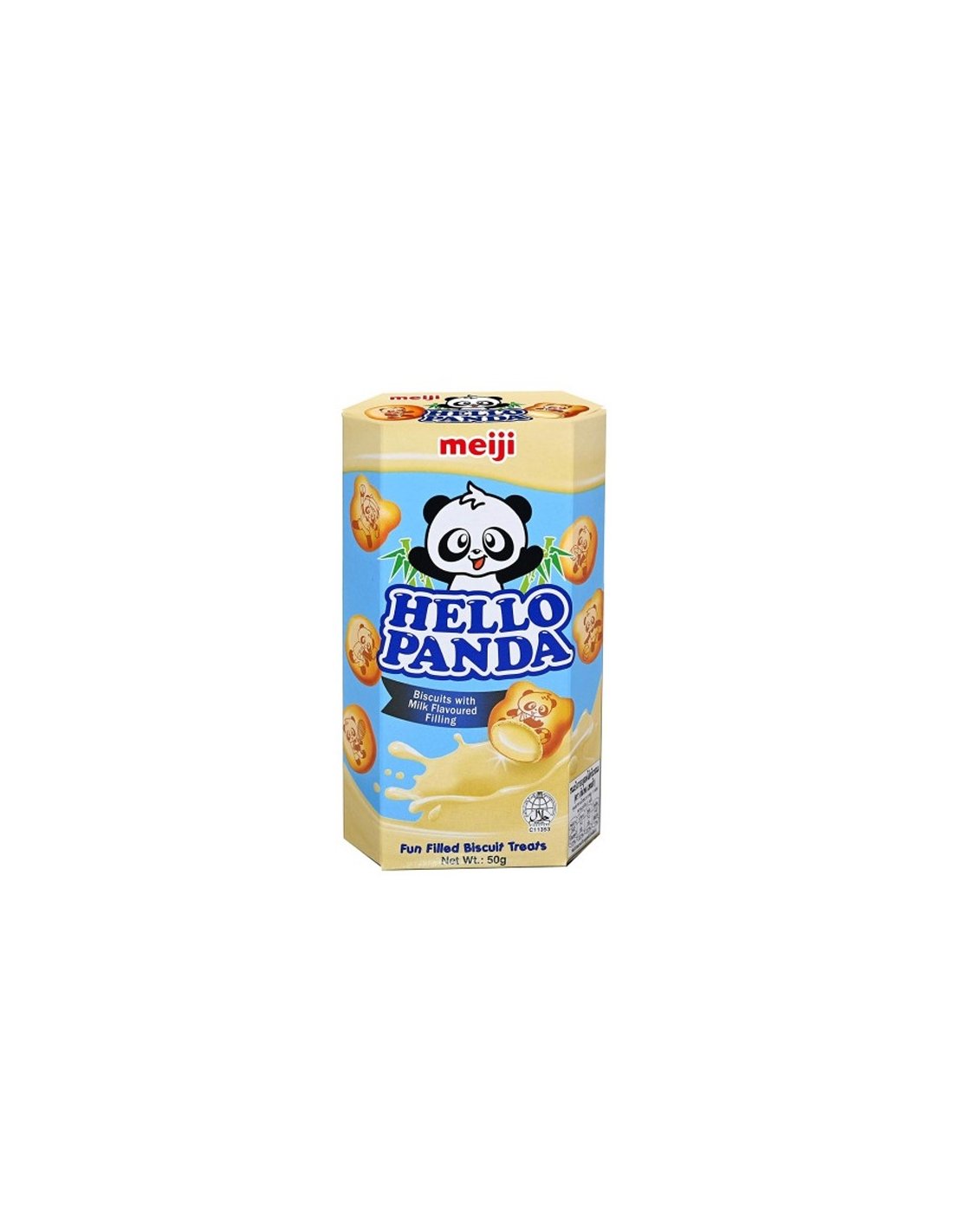 Galletas Hello Panda Crema Leche 50gr 10 cajitas