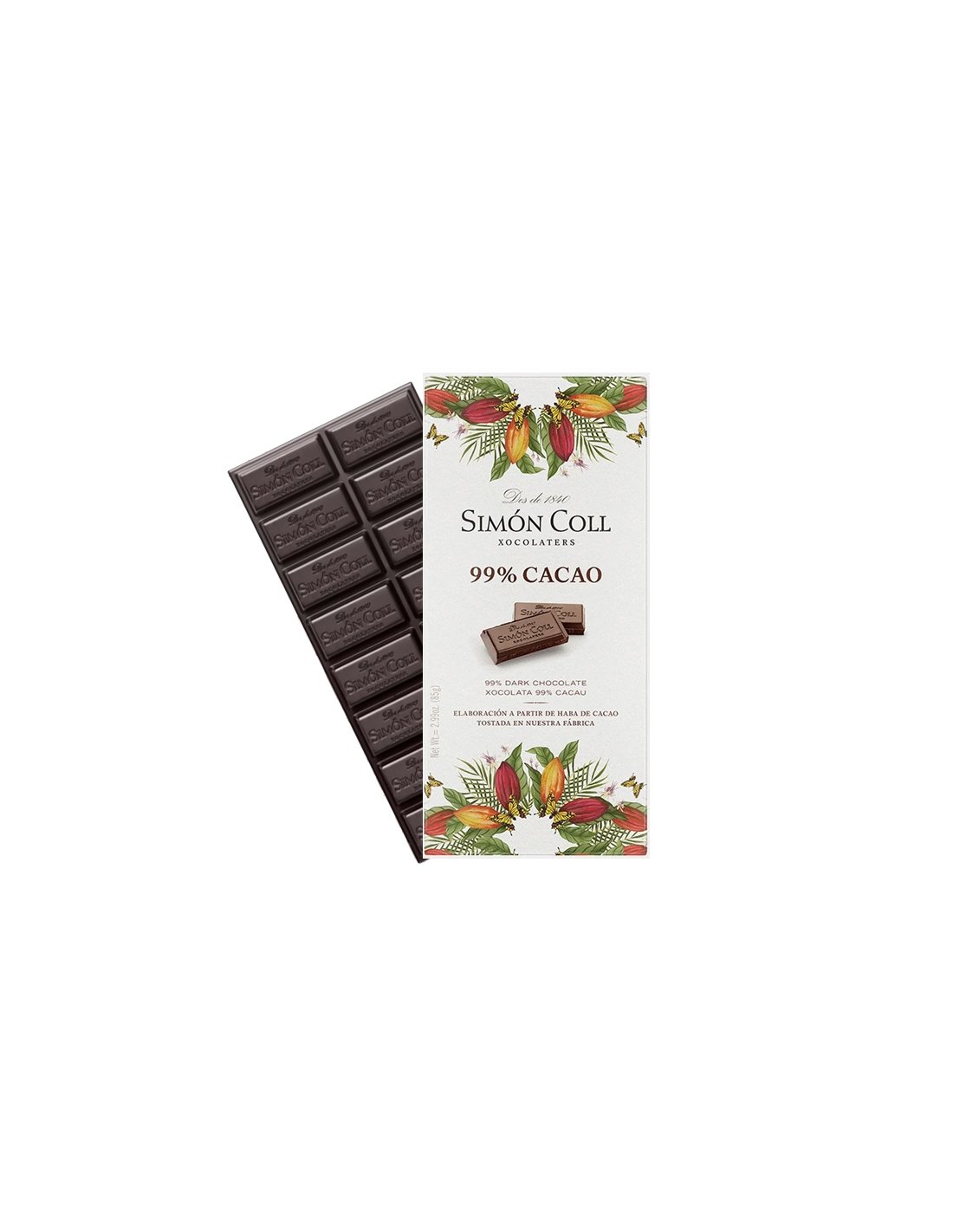 tableta chocolate negro 99% 10uds simon en tu tienda online